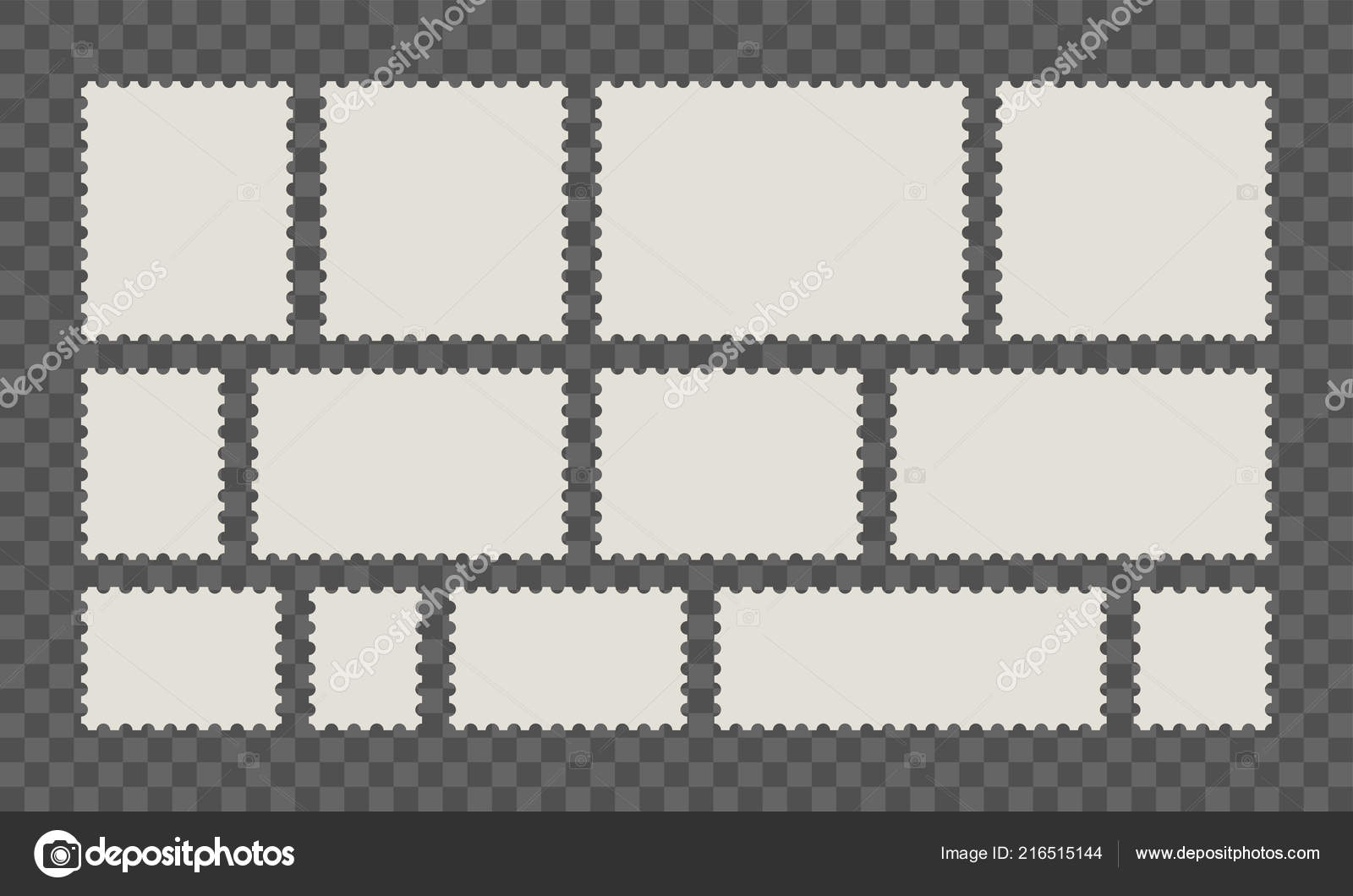 Postage stamp vector post or postcards Stock Vector Image by ©avector ...