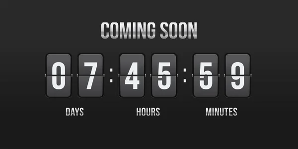 Countdown clock flip counter vector digital timer Stock Vector by ©avector 191734268