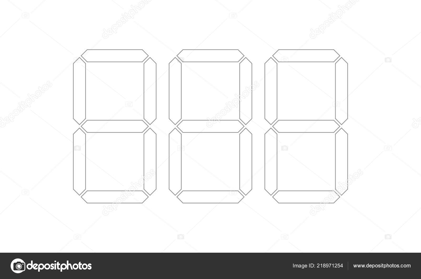 Digital price tag vector template numbers — Stock Vector © avector ...