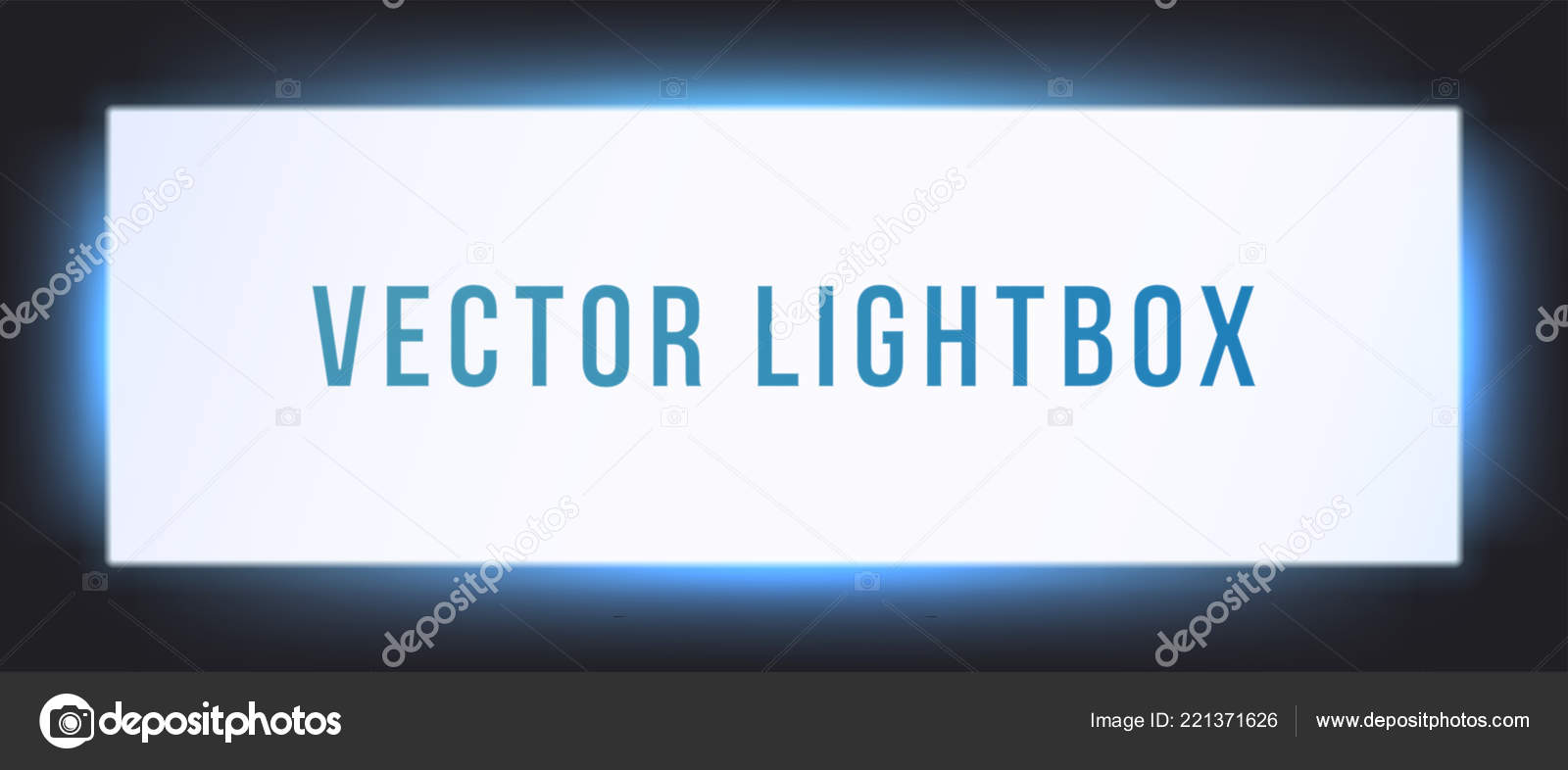 Lightbox sign box mockup. Vector illuminated signage signage light box ...