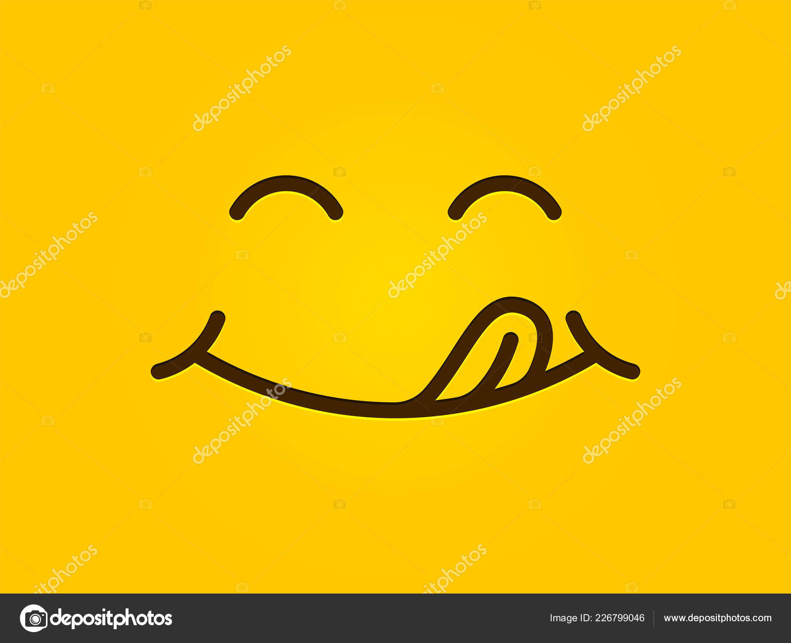 Yummy Smiley Face Vector