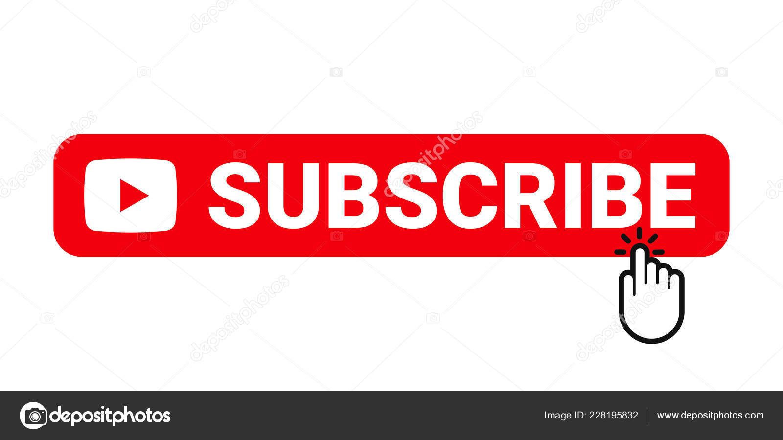 Subscribe web site button. Online video channel or newsletter subscribe ...