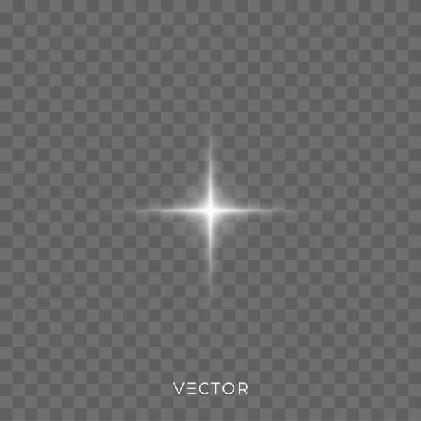 Star light, white shine glow sparks effect on transparent background ...
