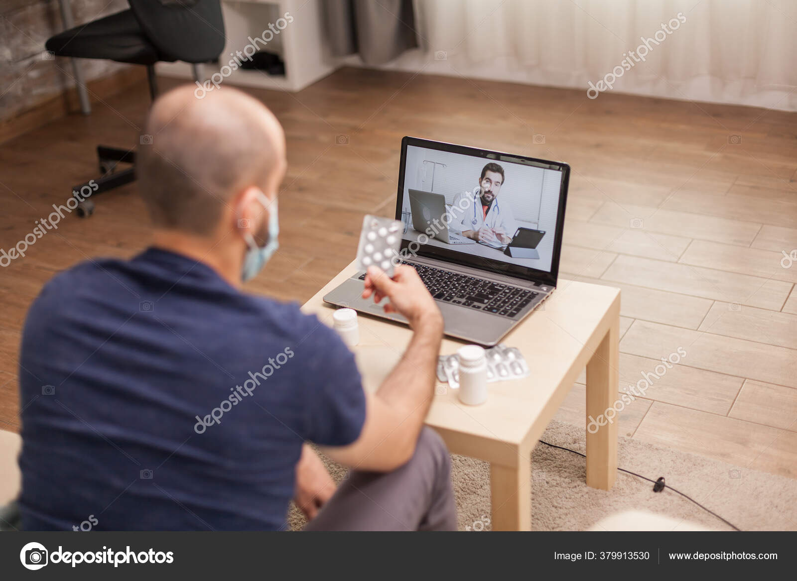 Medical video conference consultation — Stock Photo © DragosCondreaW ...