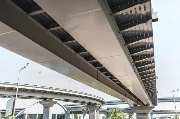Sky Train Bridge Structure Beam Girder Blue Sky Background Railway ...