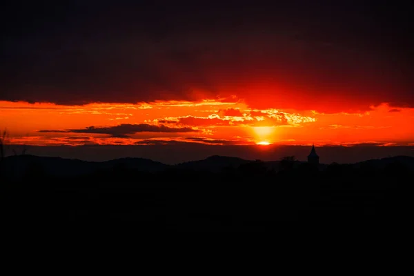 Glowing sunset with cross Stock Photos, Royalty Free Glowing sunset ...