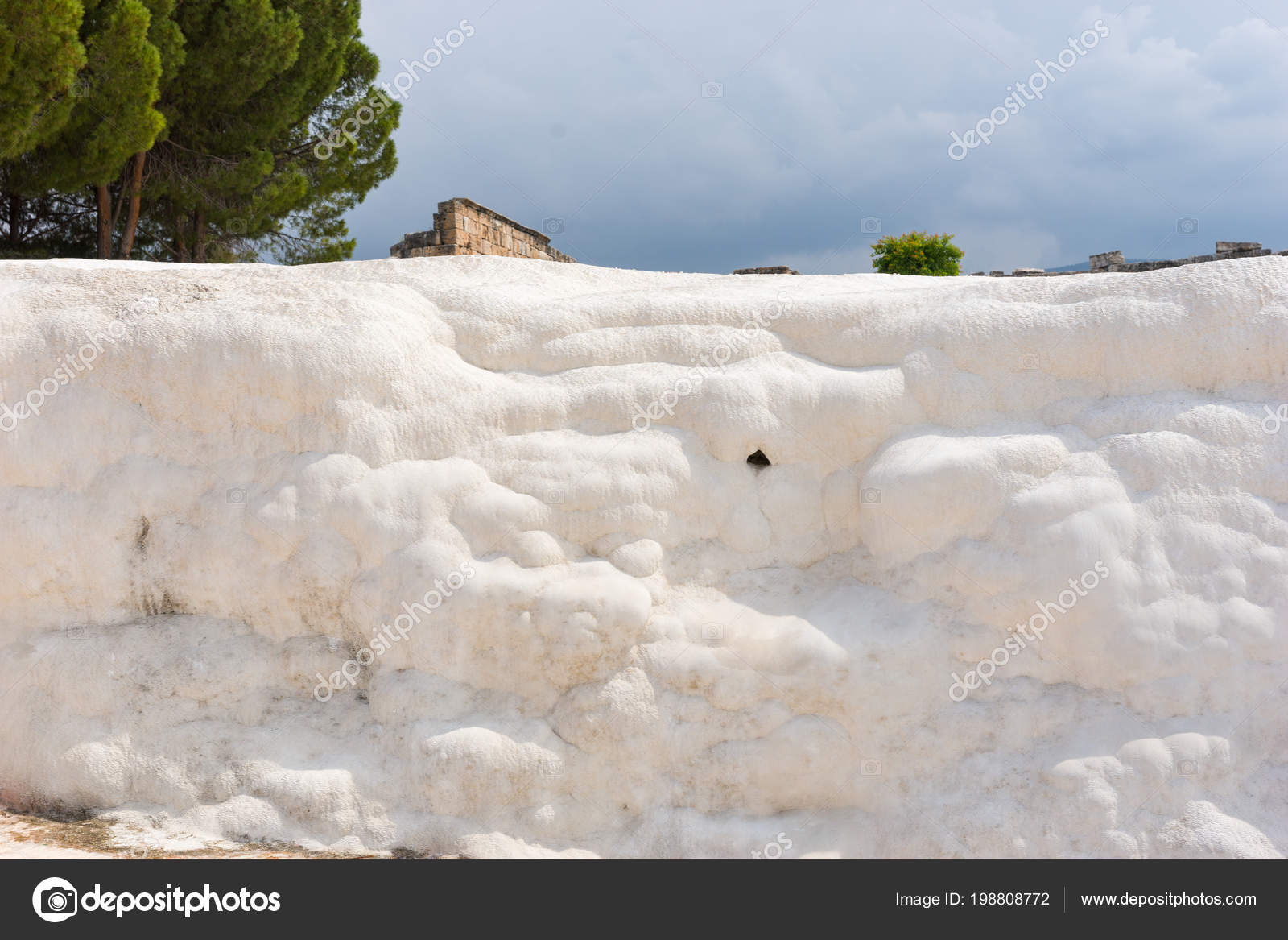 Limestone Formations Thermal Pools Travertine Terraces Pumakkale ...
