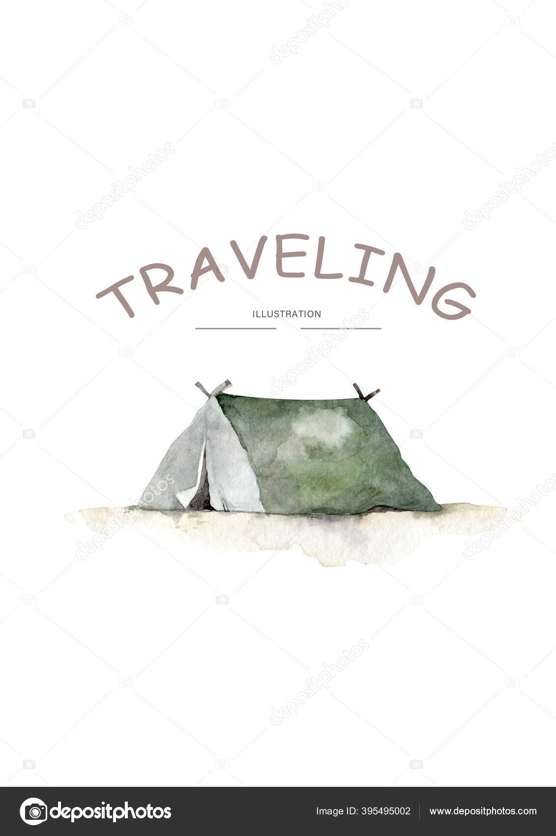 Cartoon tent and set bonfire isolated. sports tourism nature. Tents ...