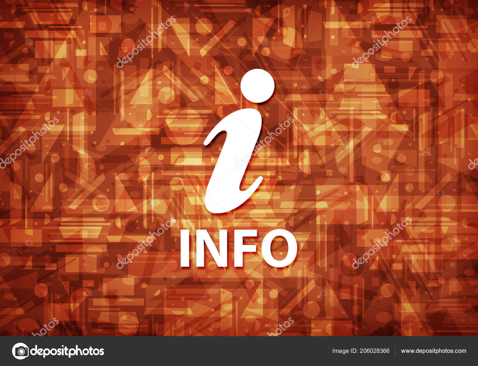 Info Isolated Brown Background Abstract Illustration — Stock Photo © FR ...