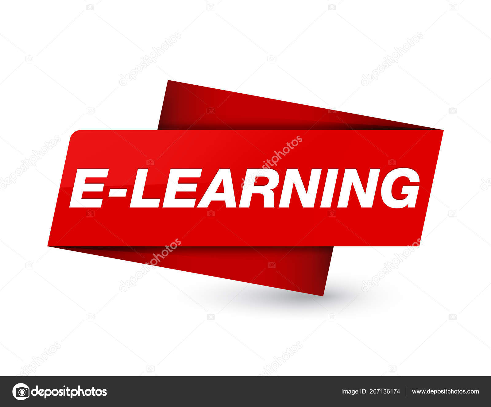 Learning Isolated Premium Red Tag Sign Abstract Illustration — Stock ...