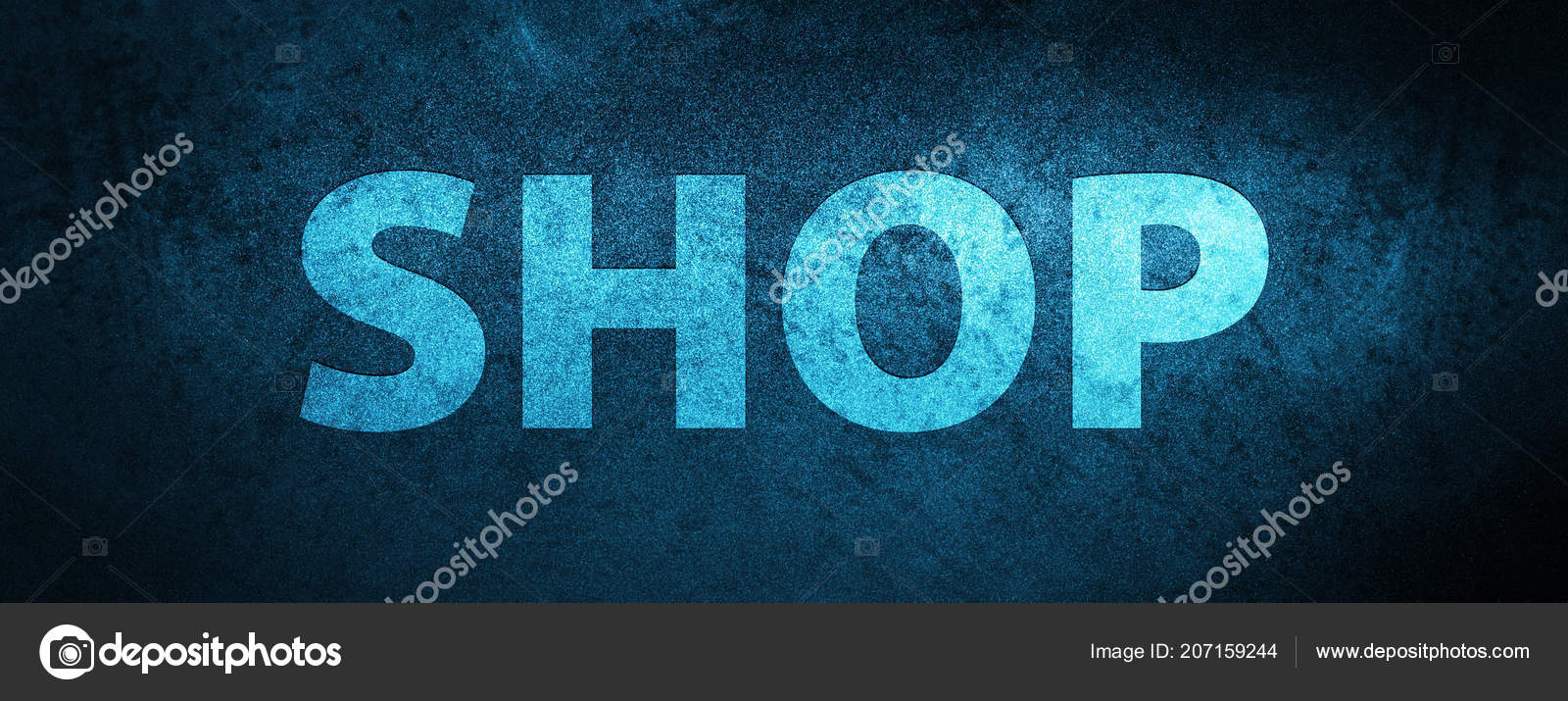 Shop Isolated Special Blue Banner Background Abstract Illustration ...