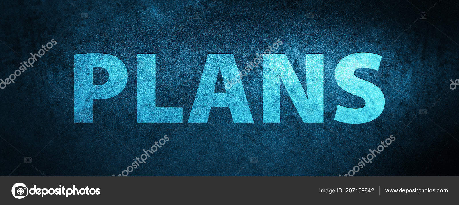 Plans Isolated Special Blue Banner Background Abstract Illustration ...