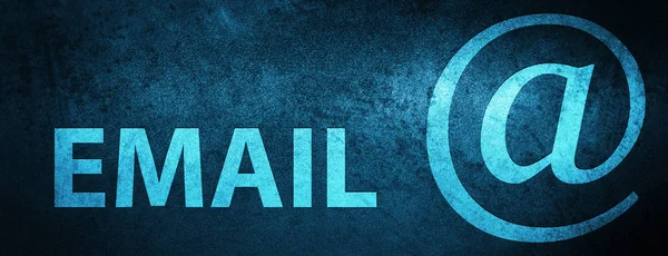 Email (address icon) isolated on special blue banner background ...