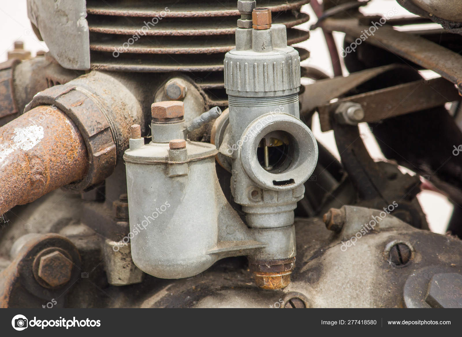 Old Carburettor Engine Antique Car Many Years — Stock Photo © puripate ...