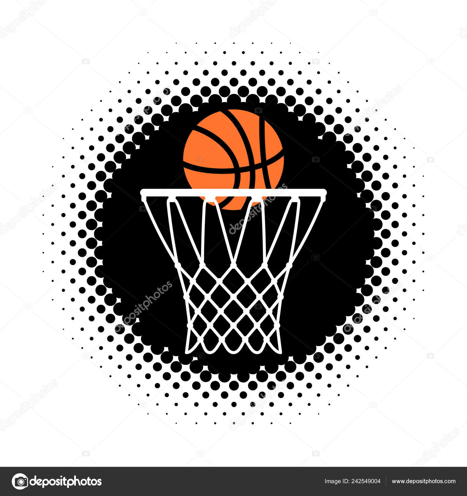 Half Basketball Logo