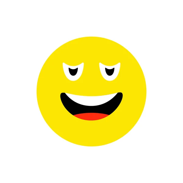 Confused face Emoji icon flat style. Cute Emoticon round symbol. Sad ...