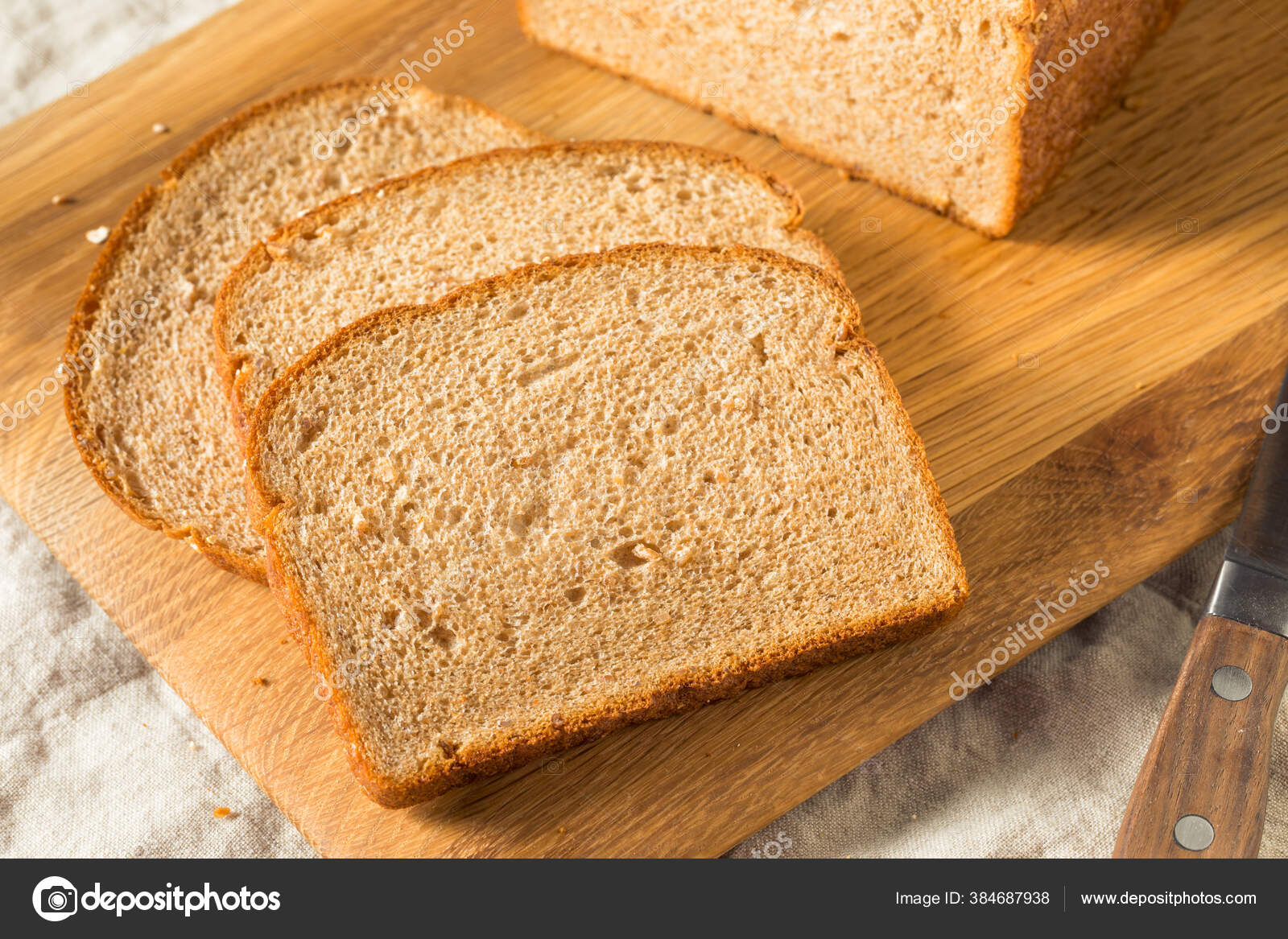 Homemade Whole Wheat Sliced Bread Ready Eat Stock Photo by ©bhofack2 ...