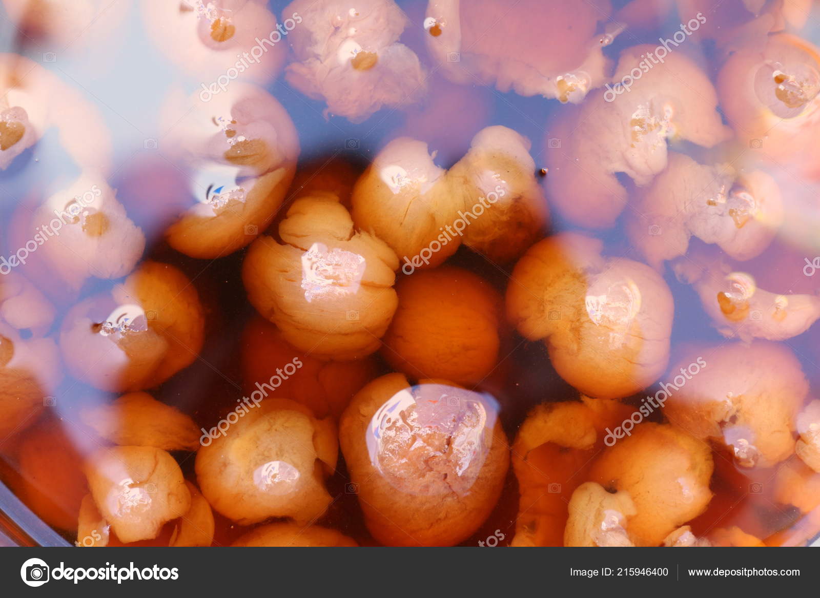 Longan Juice Longan Syrup Background Longan Fruit Juice Selective Focus ...
