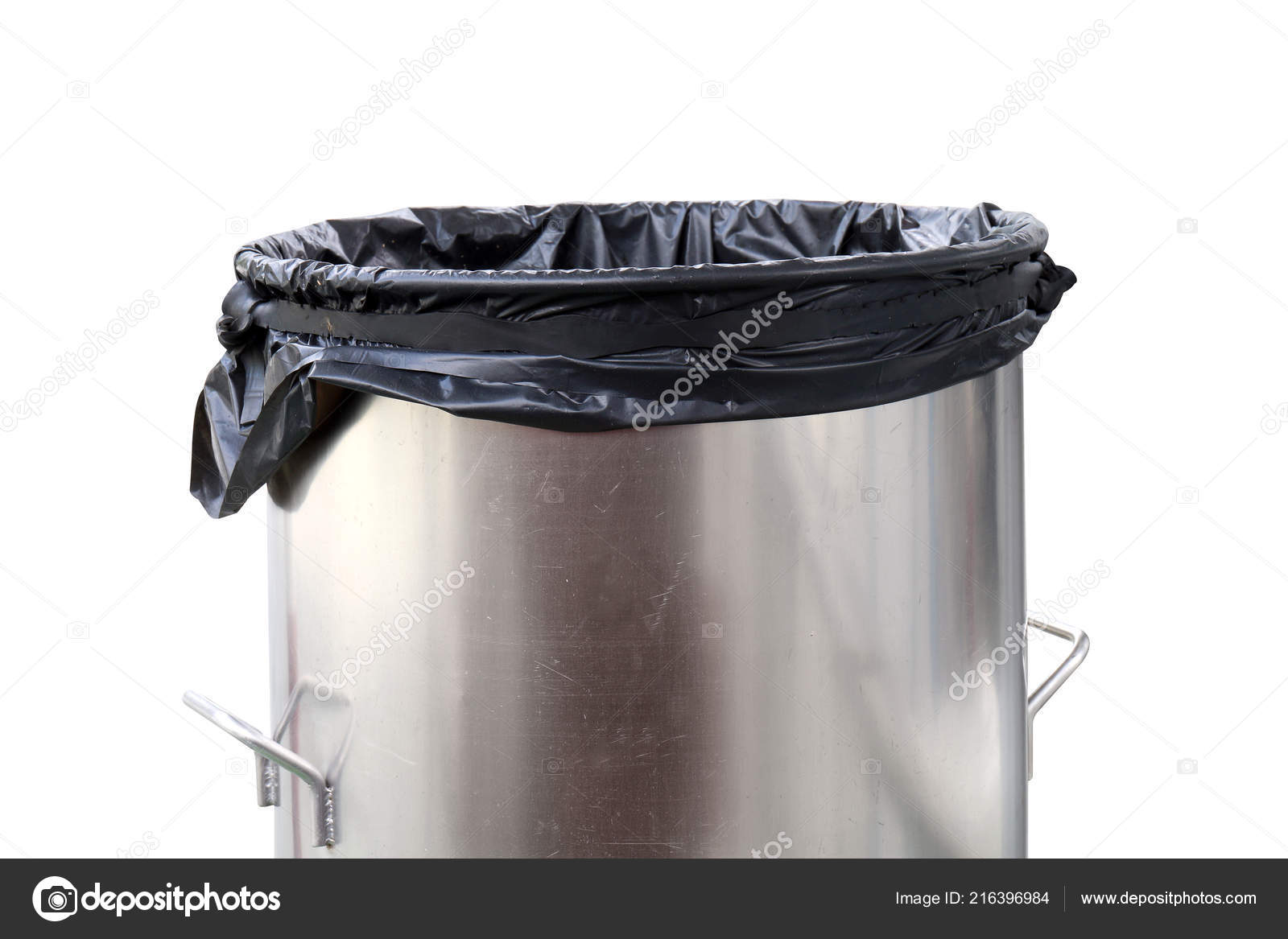 Bin Stainless Bin Waste White Background Bin Waste Garbage Recycle ...