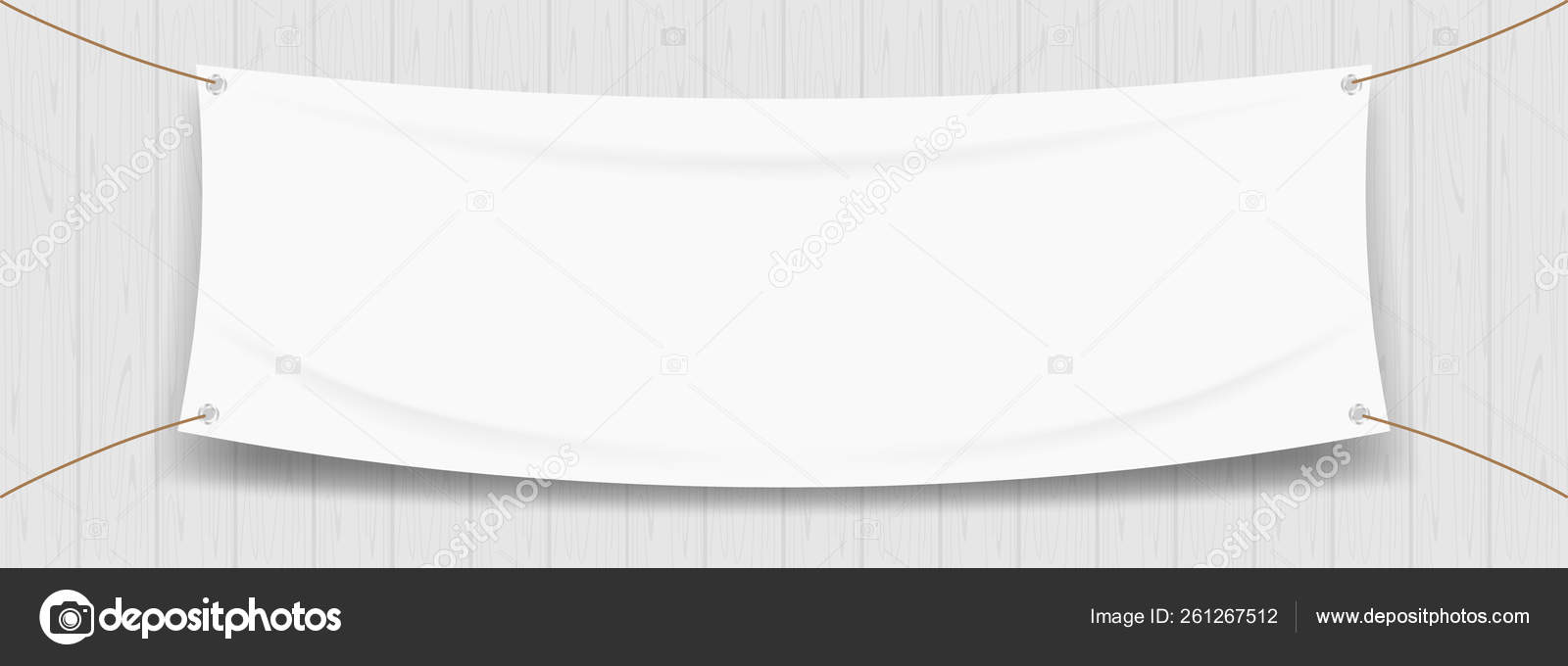Blank White Vinyl Banner