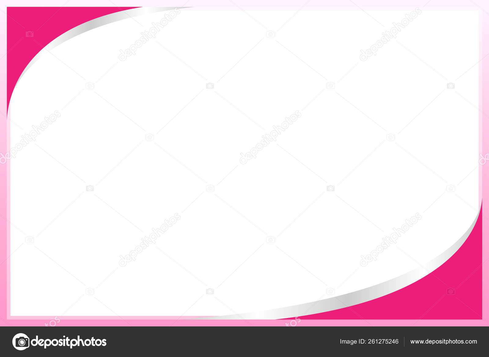 Pastel Pink Color Frame Banner Web Template Background Square Blank ⬇ ...