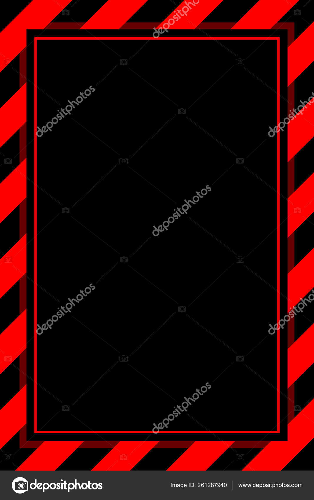 Red And Black Warning Signs