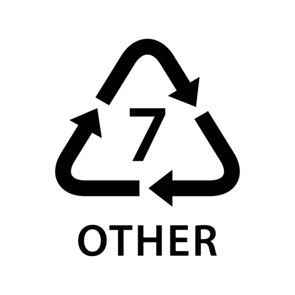 Recycle Arrow Triangle Pete Types Isolated White Background Symbology ...