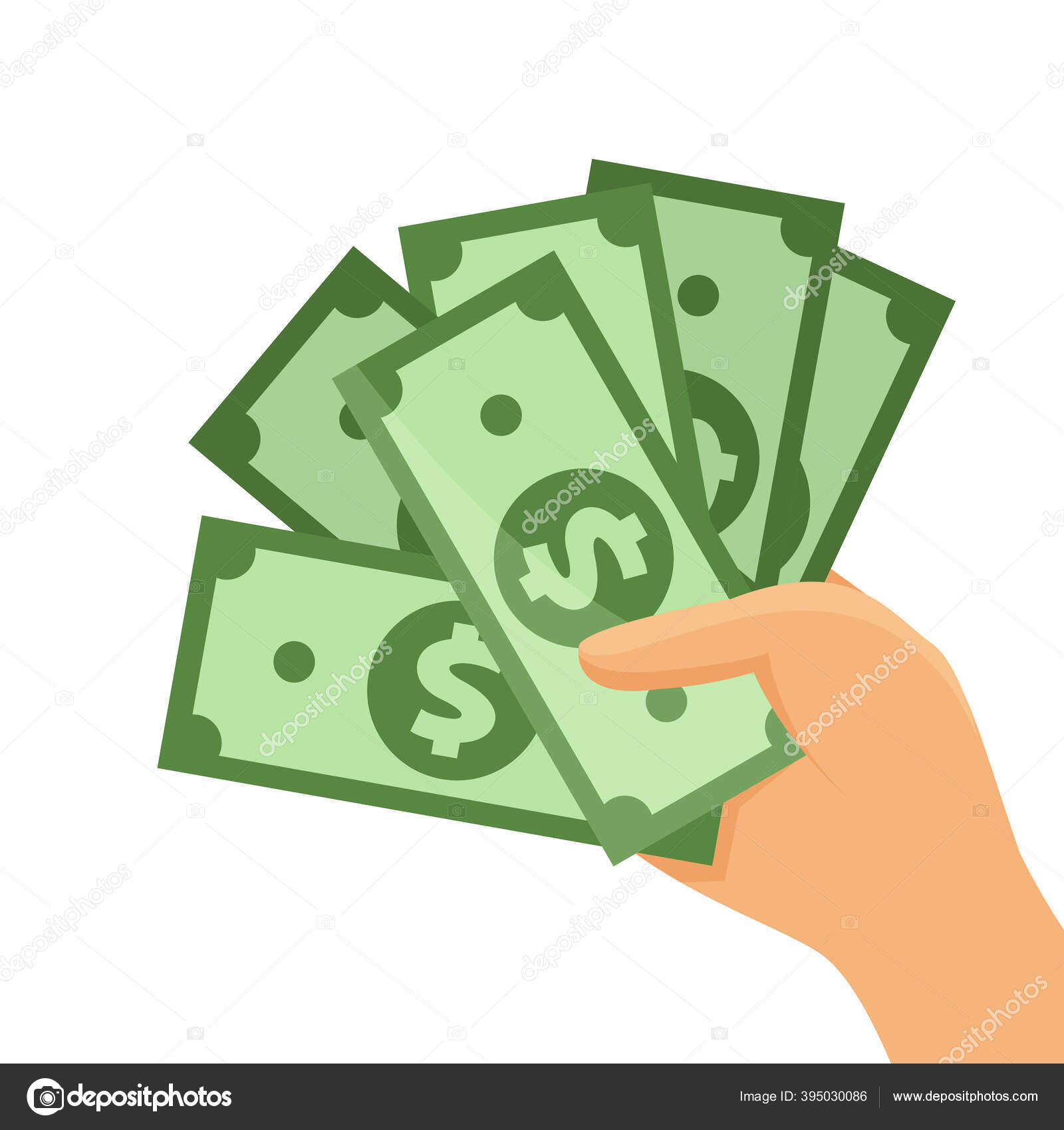 Hand Giving Money Clipart
