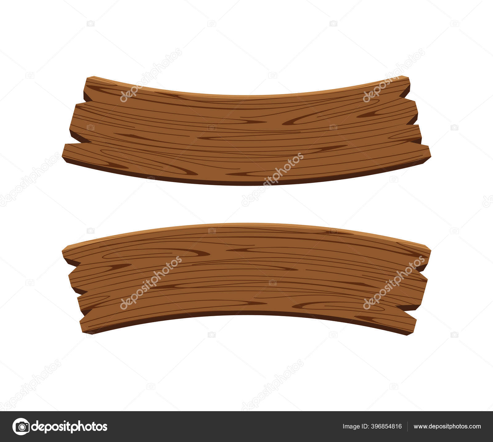 Wood Plank Sign Vector