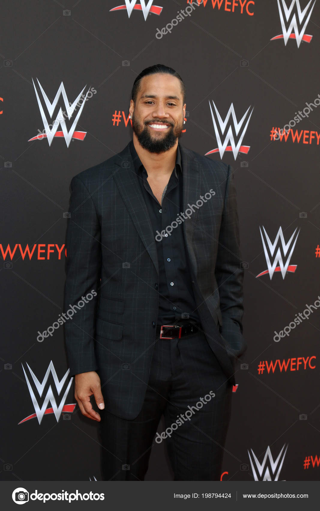 Los Angeles Jun Jimmy Uso Jonathan Solofa Fatu Wwe Your — Stock ...