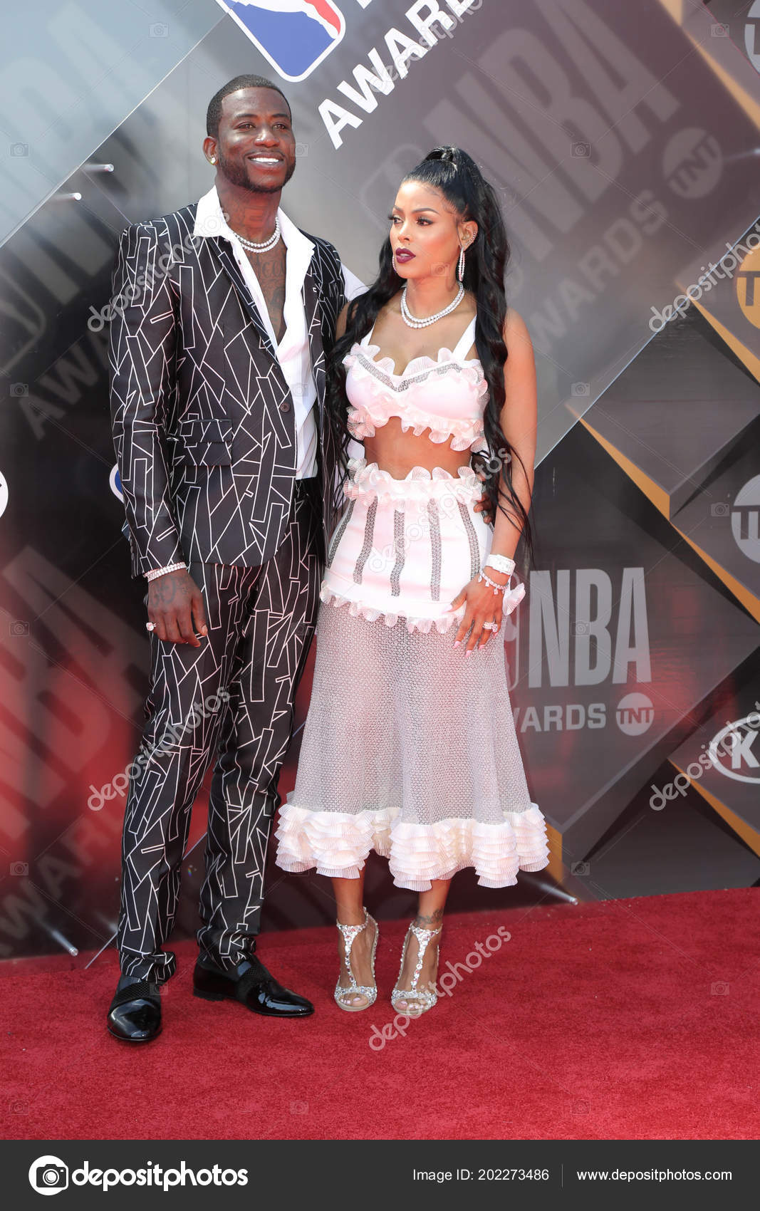 Los Angeles Jun Gucci Mane Keyshia Ka'oir 2018 Nba Awards – Stock ...