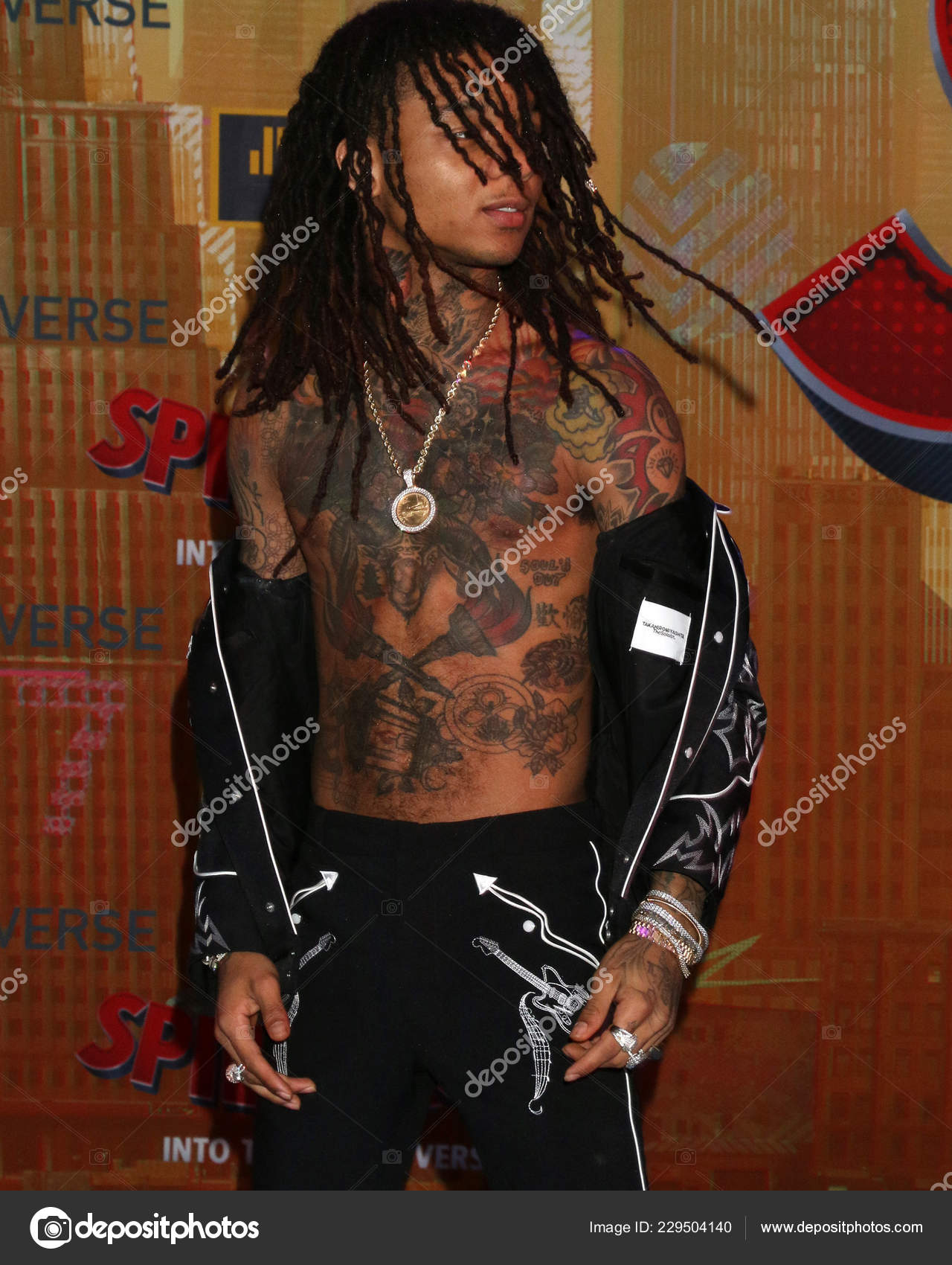 Los Angeles Dec Swae Lee Spider Man Spider Verse Premiere – Stock ...