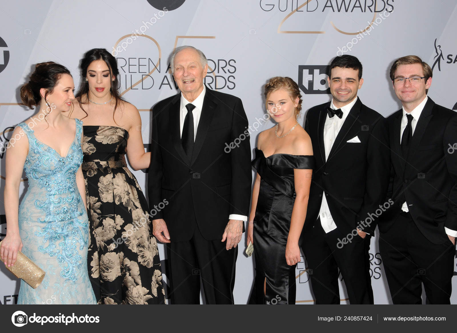 Los Angeles Jan Alan Alda Guests 25Th Annual Screen Actors — Stock ...