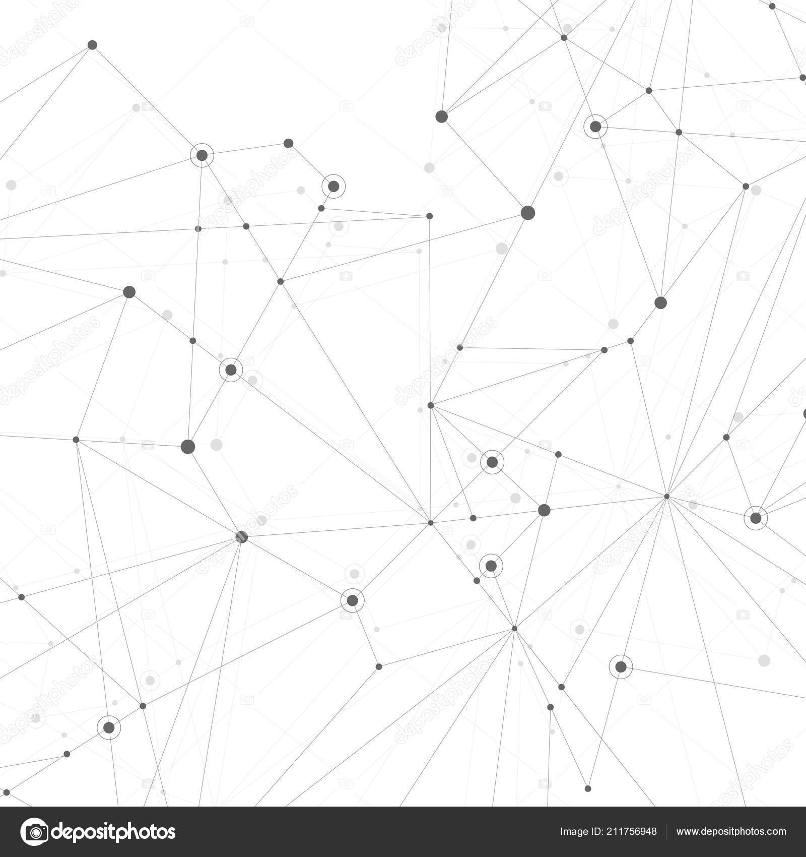 Abstract plexus background with connected lines and dots. Plexus ...