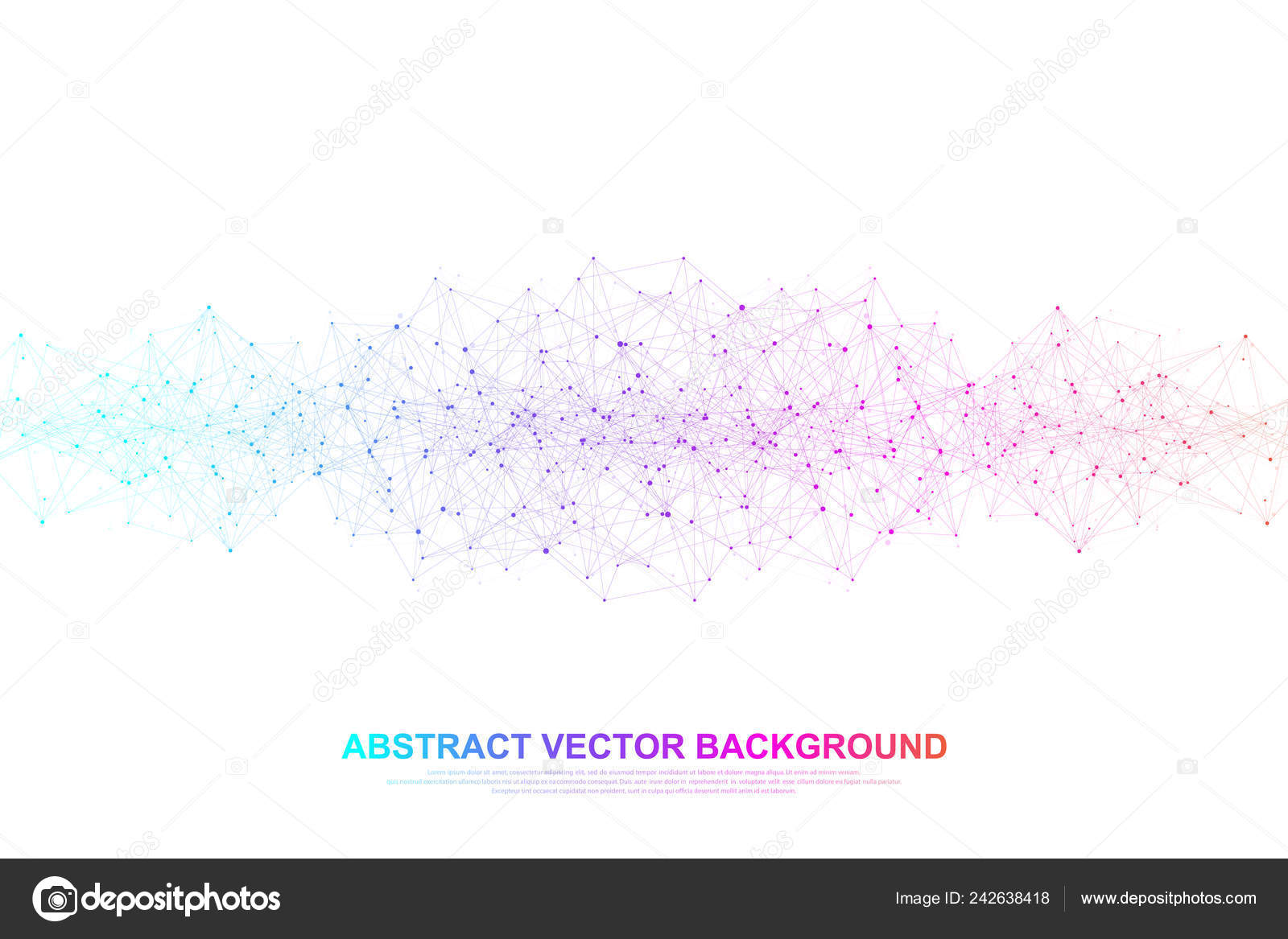 Networking connection concept abstract technology. Global network ...