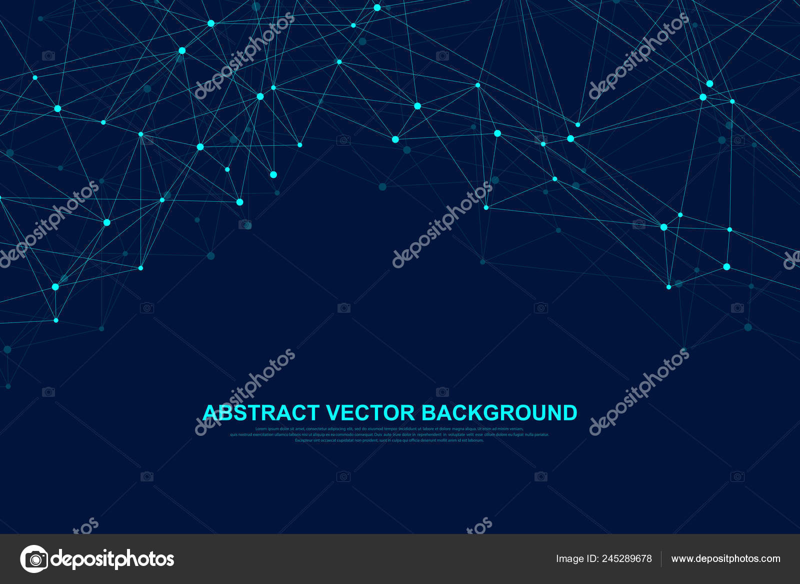 Networking connection concept abstract technology. Global network ...
