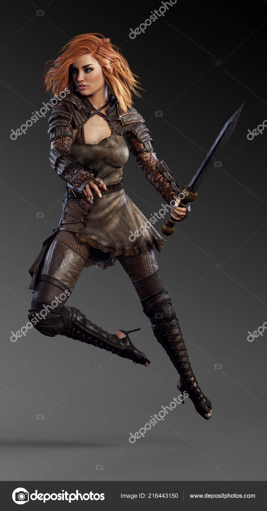 Steampunk Warrior Woman