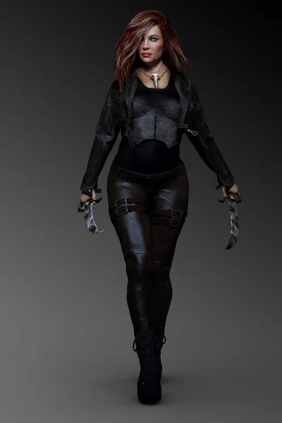 Urban Fantasy Sci Older Woman Fighter Warrior Mage Black Leather Stock ... Urban Fantasy Sci Older Woman Fighter Warrior Mage Black Leather Stock ...