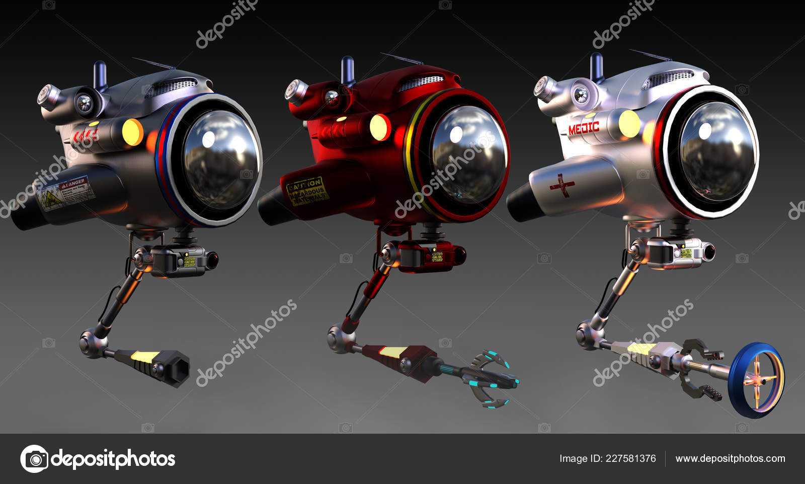 Sci Drones Multiple Colors – Stock Editorial Photo © Ravven #227581376