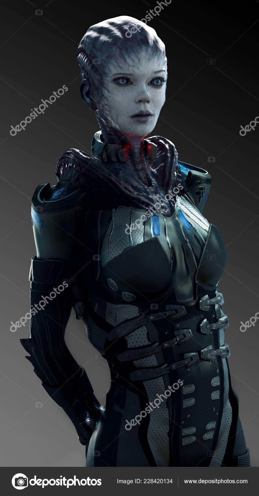 Alien Space Suit Art