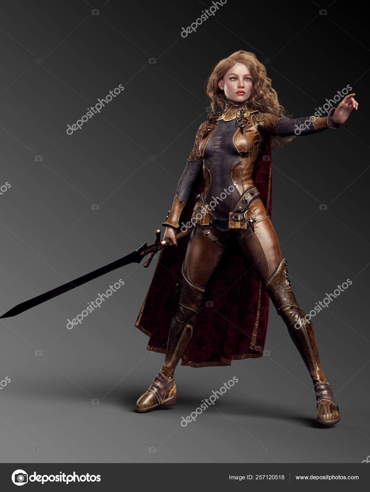 Cloaked Mage With Sword