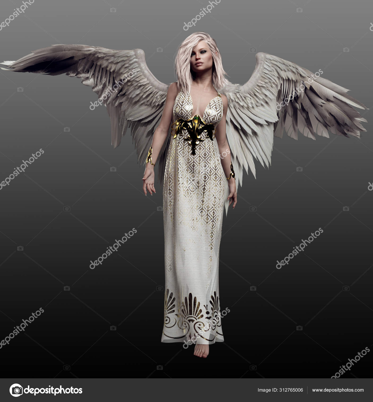 Flying Female Angel