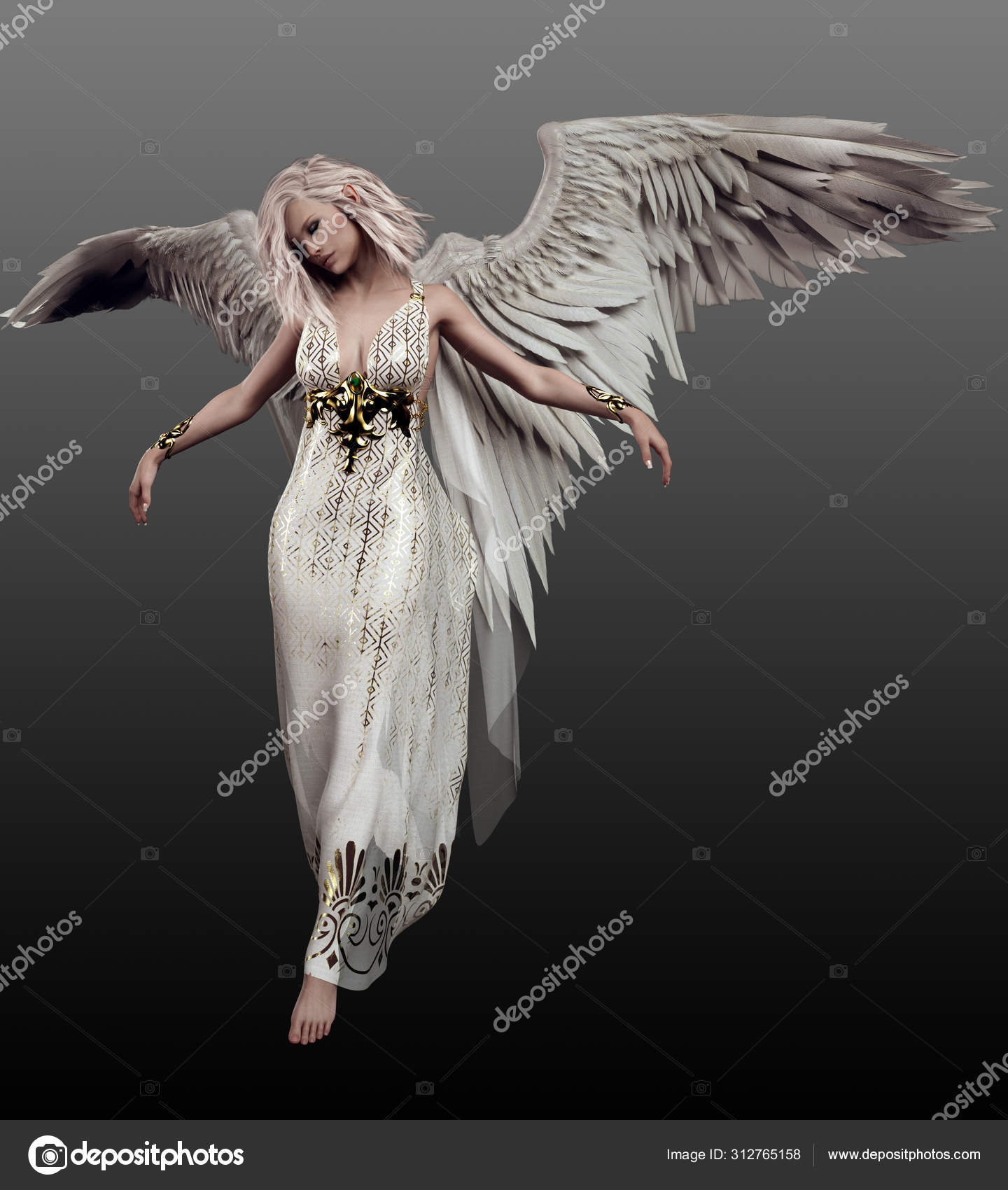 Flying Angel Wings