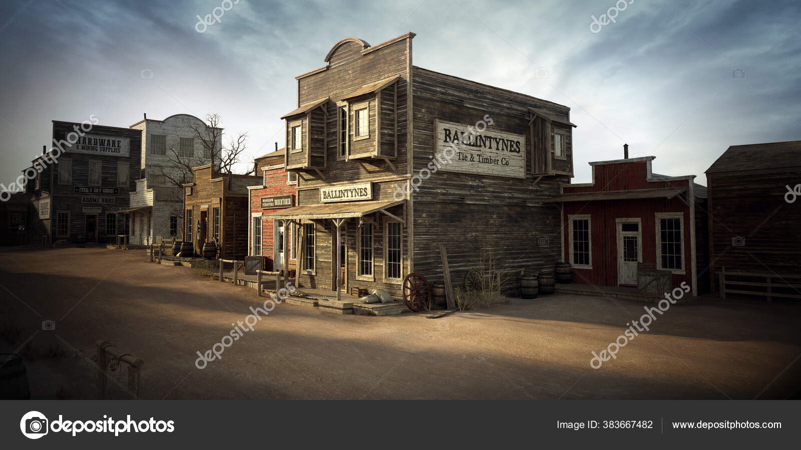 Old Western Town Main Street Wild West Stock Photo by ©Ravven 383667482