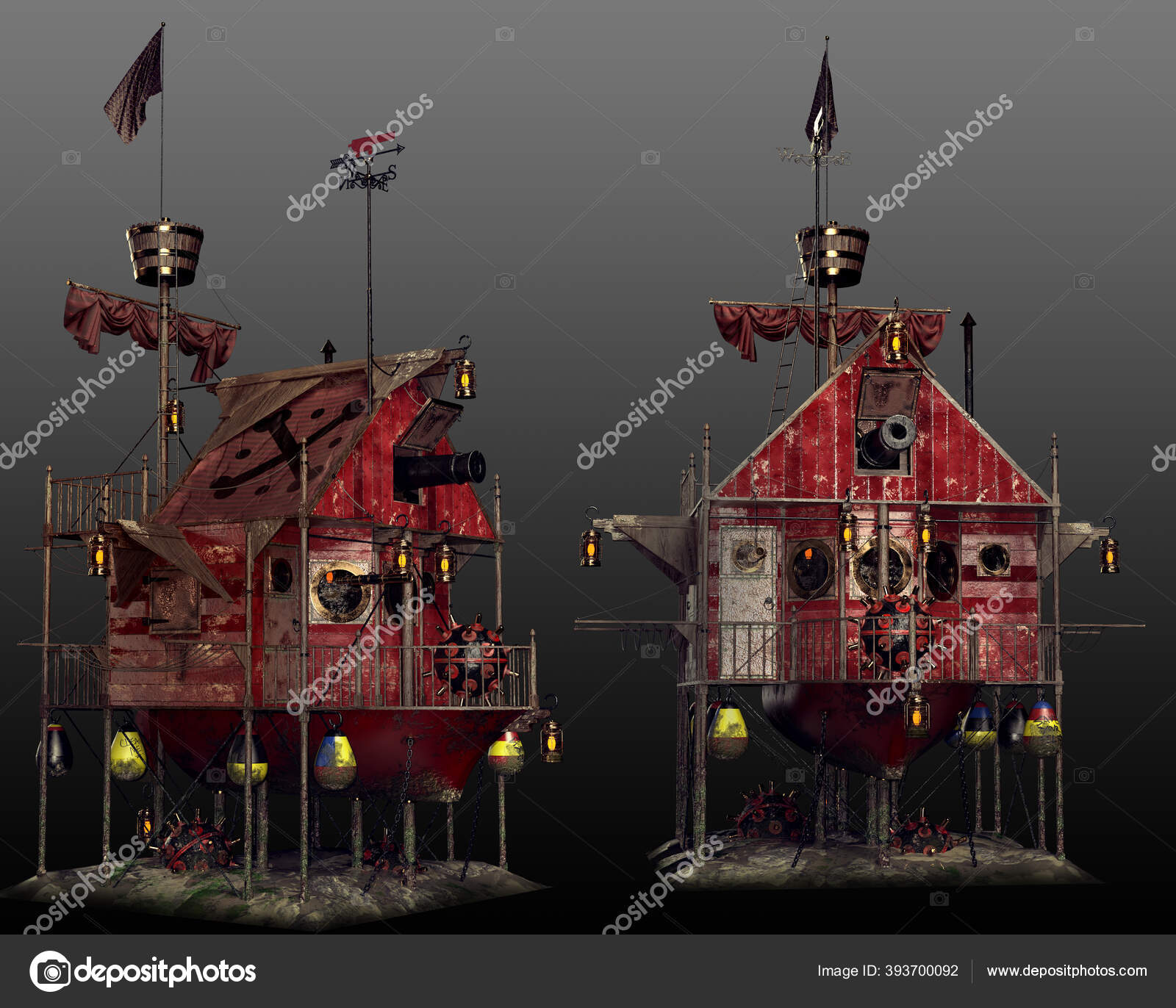 Steampunk Pirate Fantasy Hideout Stock Photo by ©Ravven 393700092