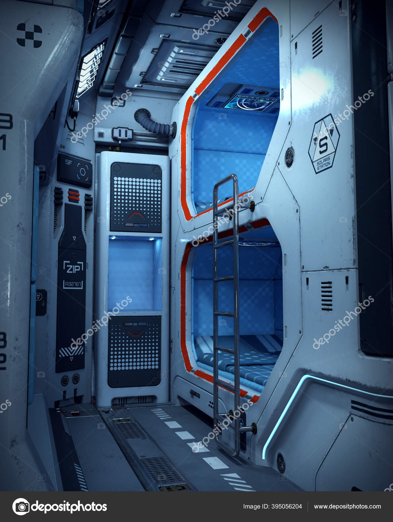 Sci Crew Quarters Bunks — Stock Photo © Ravven #395056204