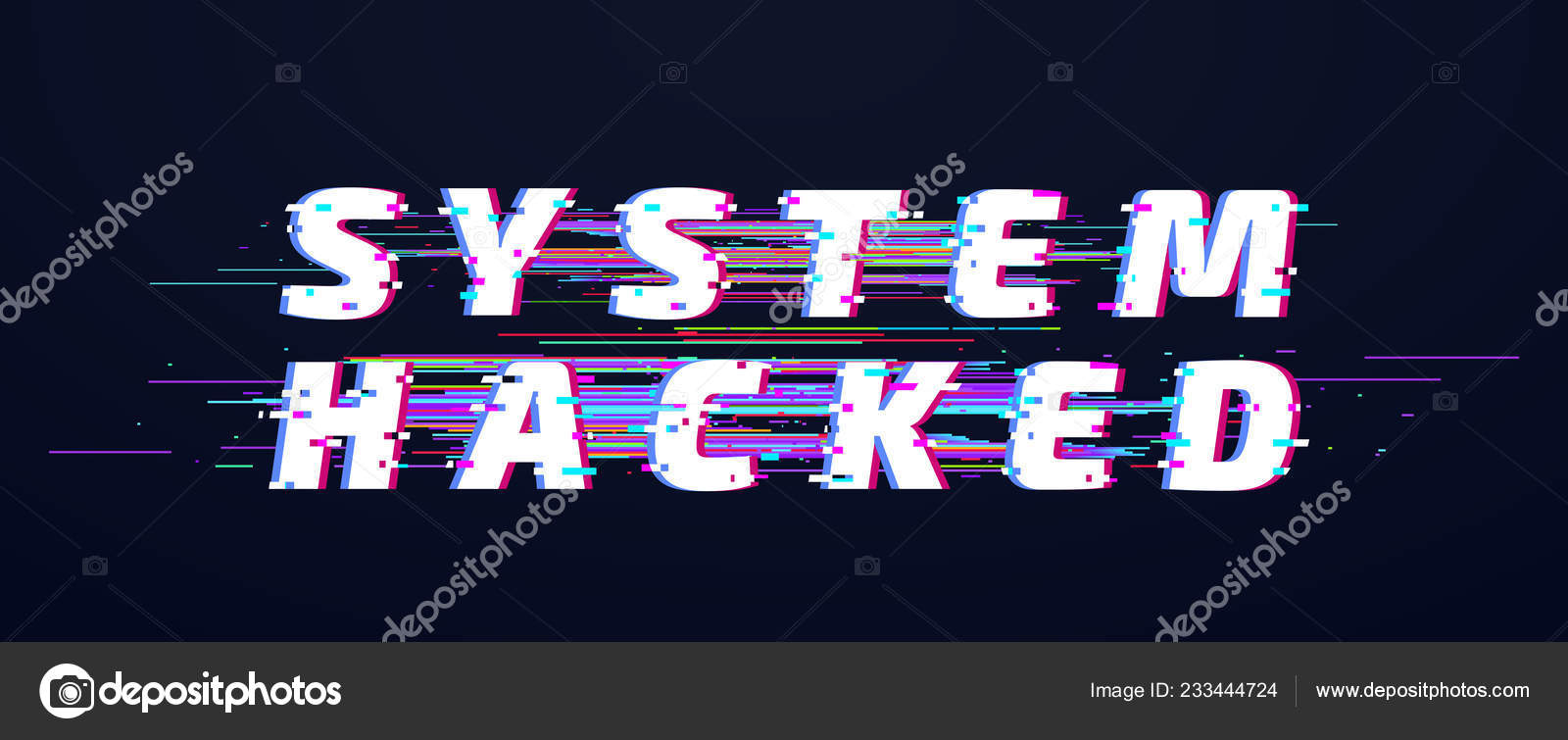 Glitch font. System hacked alphabet or digital text vector illustration ...