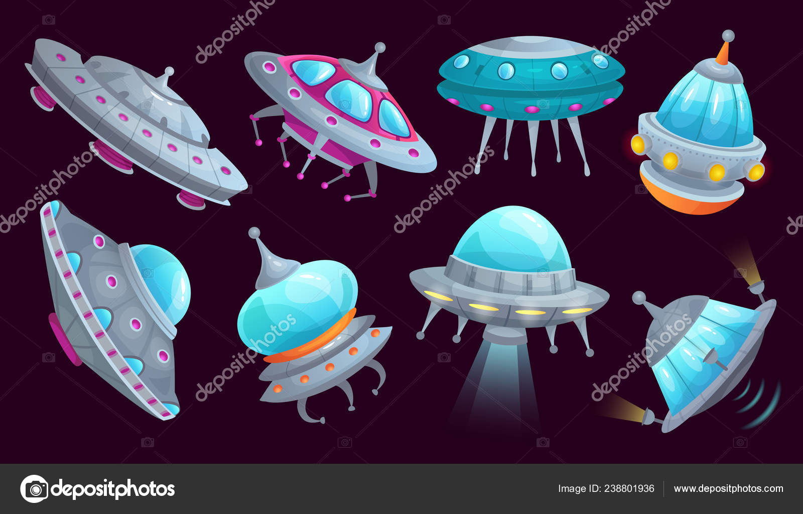 Alien Space Ship Cartoon