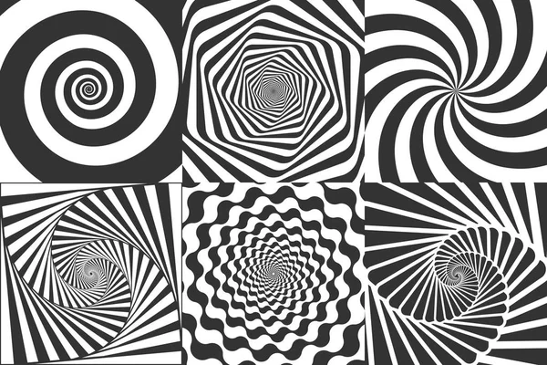 Psychedelic spiral. Black and white hypnotic swirl background ...