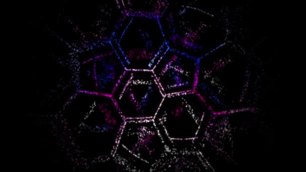 Futuristic Soccer Ball Neon Glow Looped Animation Football Network ...